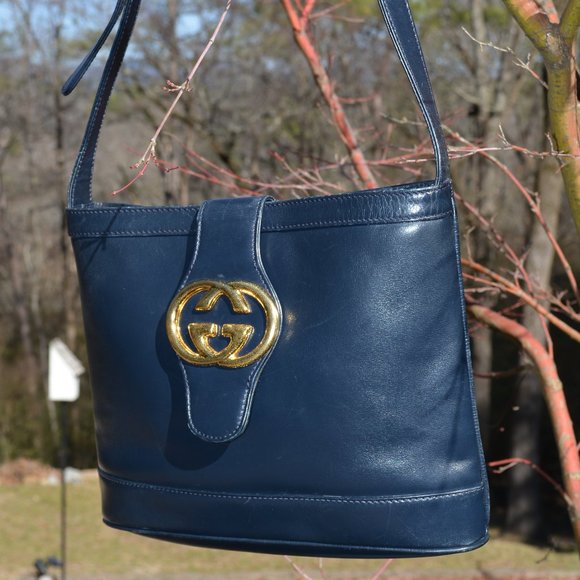 Gucci | Bags | Vintage Gucci 7s Britt Blondie Leather Bucket Bag | Poshmark
